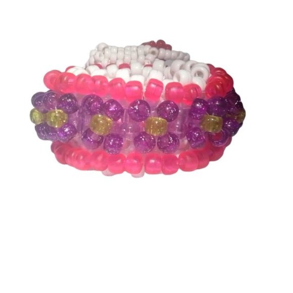 Handmade | Jewelry | Kandi Rotating Cuff 3d Kandi Rave Kitty ...